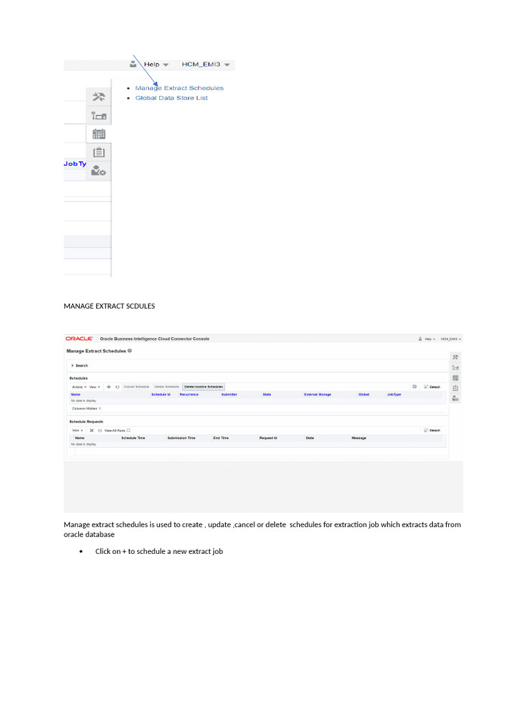 MANAGE EXTRACT SCDULES-new (1) | PDF | Computer File | Databases