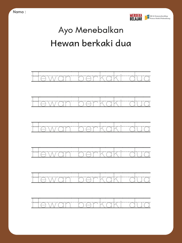 Aktivitas Edukasi Mengenal Hewan | PDF