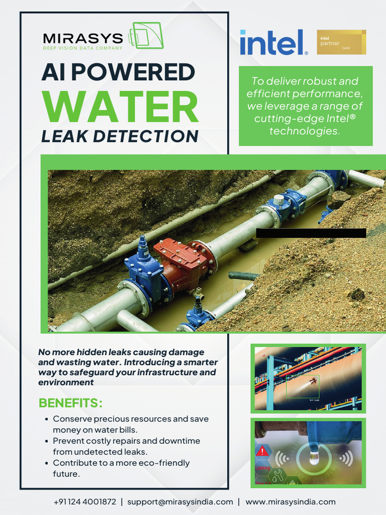 Flyer- AI powered Water Leak Detection using Intel technologies. (1) | PDF