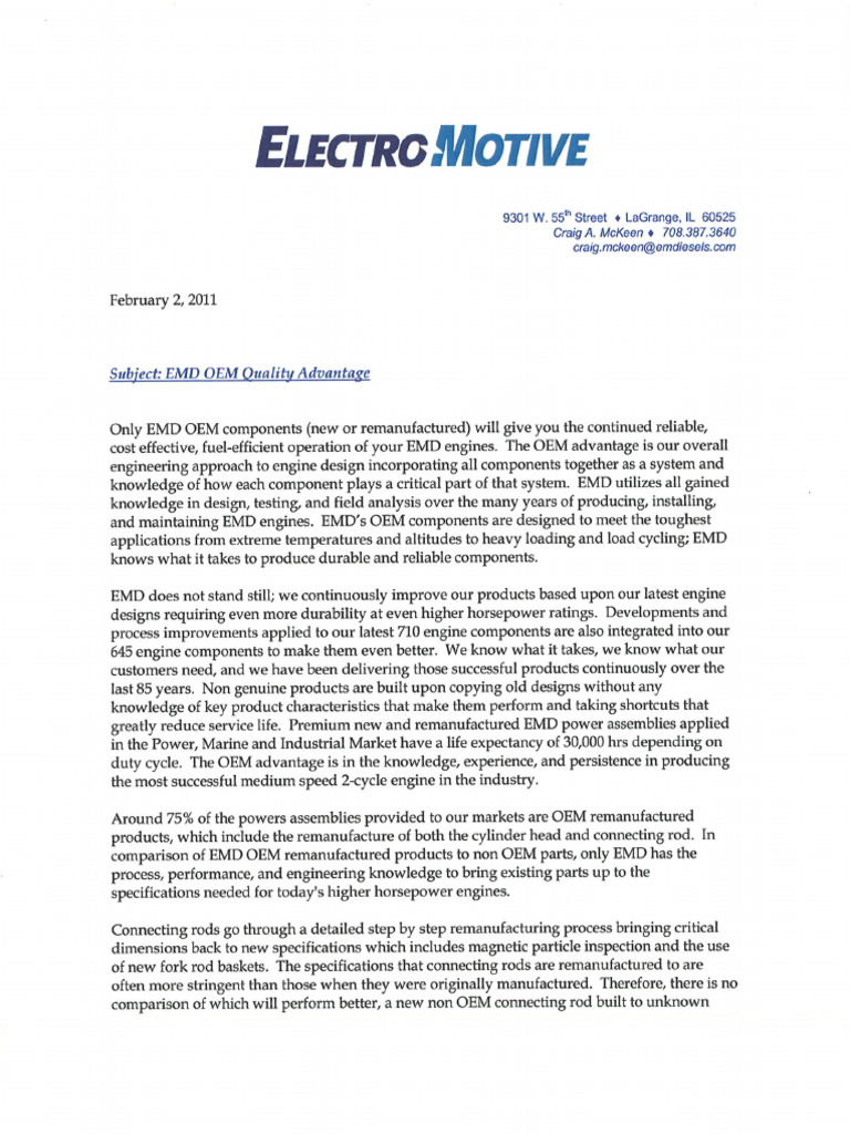 EMD Power Packs Utex Composicion PDF | PDF
