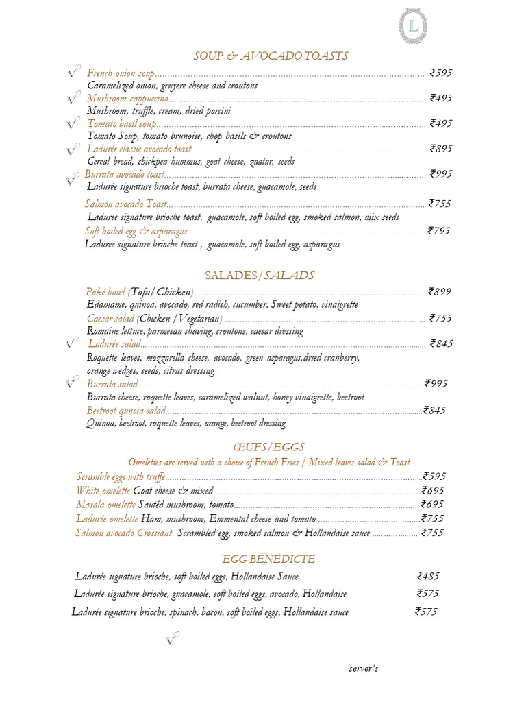 KM DIG Food Menu Sept24 | PDF | Cakes | Caramel