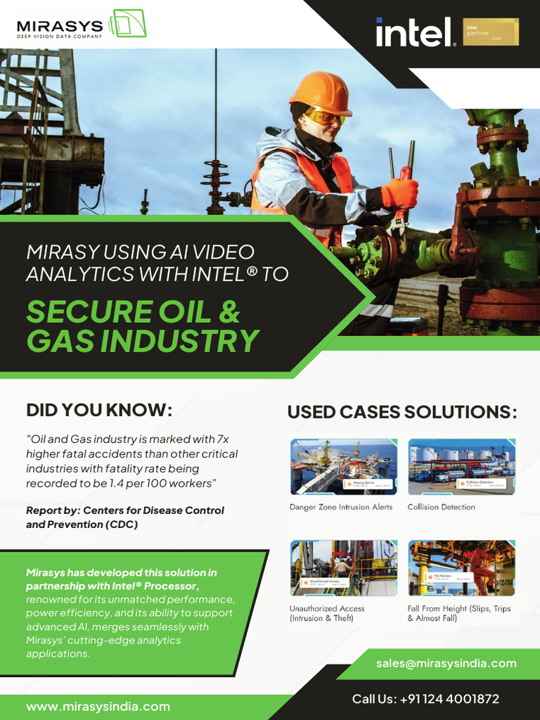 Flyer - Secure Oil & Gas Industry With Intel Processors | PDF