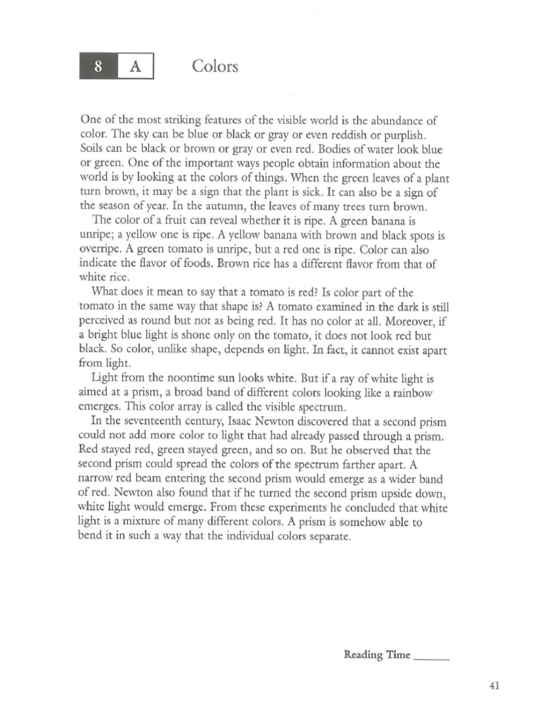 Timed Reading Bk2-8A-8B | PDF