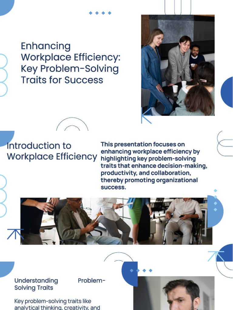 Slidesgo Enhancing Workplace Efficiency Key Problem Solving Traits for ... Slidesgo Enhancing Workplace Efficiency Key Problem Solving Traits for ...
