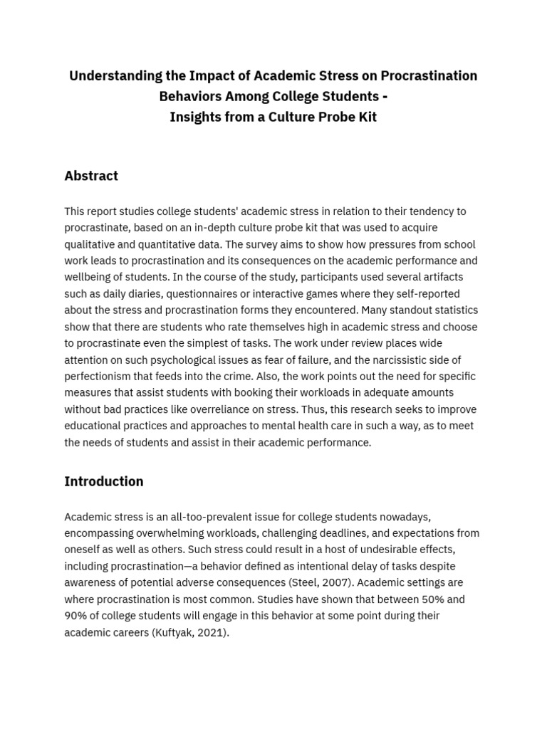 Final Report - Soham Kore | PDF | Professional Skills | Procrastination