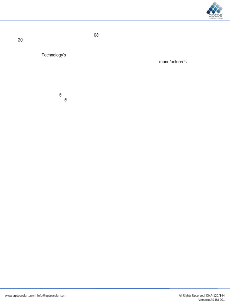 High Efficiency Solar Panel Installation Guide | PDF | Solar Panel ...