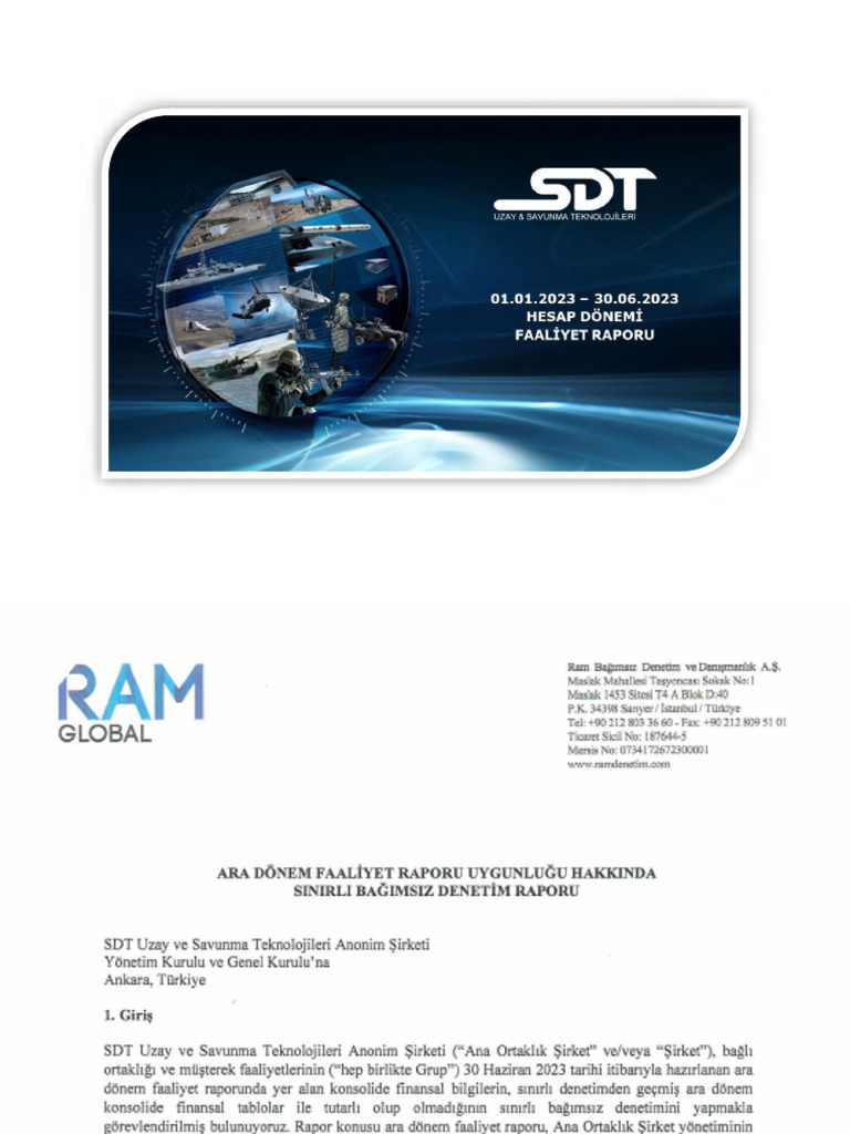 SDT FaaliyetRaporu 2023 2Q Final | PDF