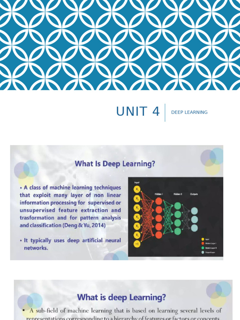 DEEP Learning Unit 4 | PDF | Applied Mathematics | Algorithms