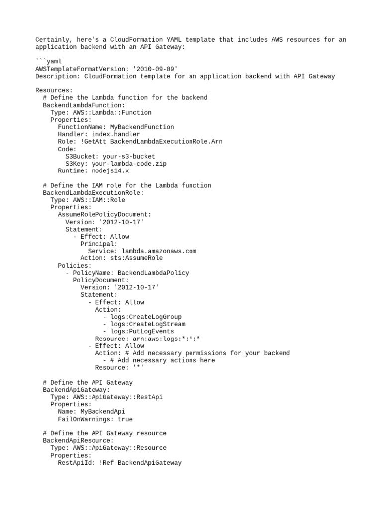 Cloudformation With Api Gateway Pdf Anonymous Function 1783