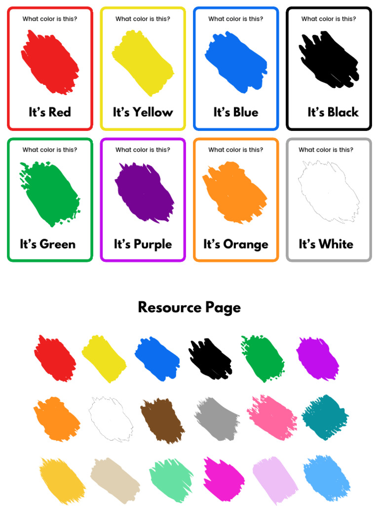 Colors Flashcards | PDF