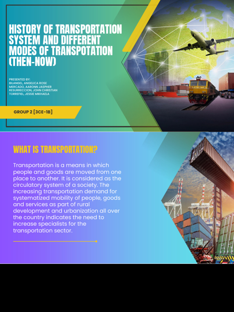Chapter 1 History and Different Modes of Transportation | PDF ...