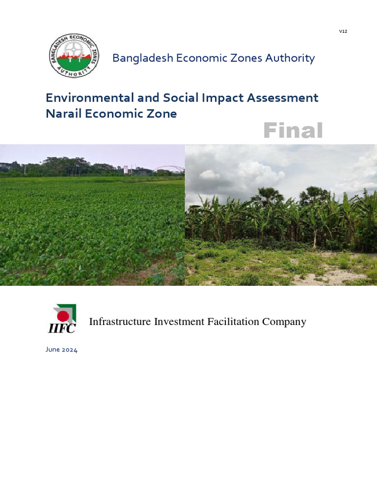 3.-ESIA-Final-Report-_-Narail-EZ | PDF | Environmental Impact Assessment | Climate Change Mitigation