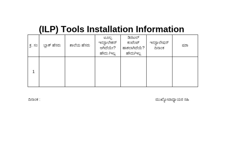 ILP Tools Installation Information | PDF