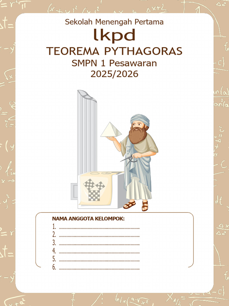 LKPD Teorema Pythagoras Kelas 8.abc SMPN1 | PDF