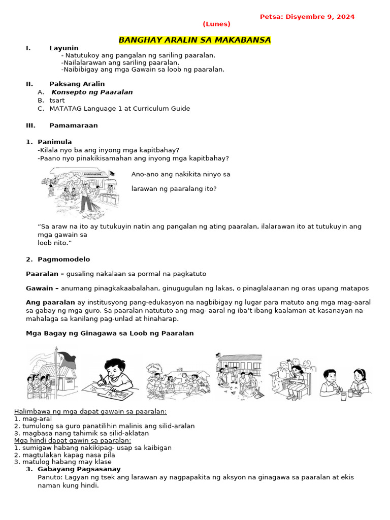 Makabansa Q3 W1 | PDF