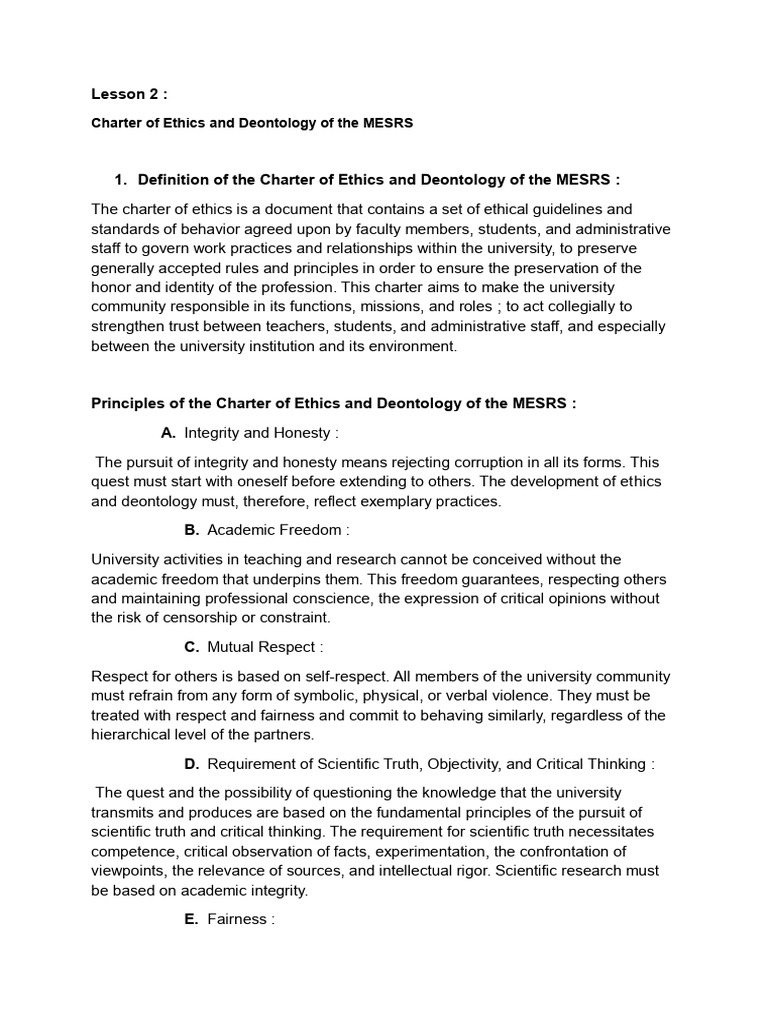 Lesson2 Ethics, Sttipaza42 | PDF | University | Evaluation