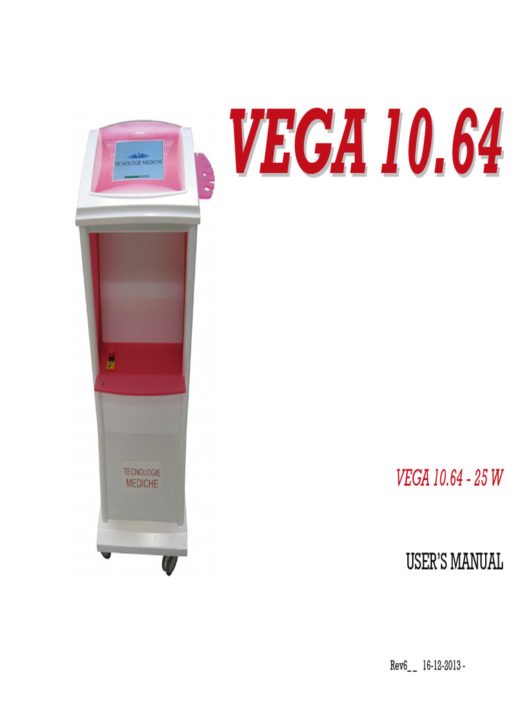 User manual VEGA ing - rev6_ _cambiati fusibili e num protocolli | PDF | Laser | Light