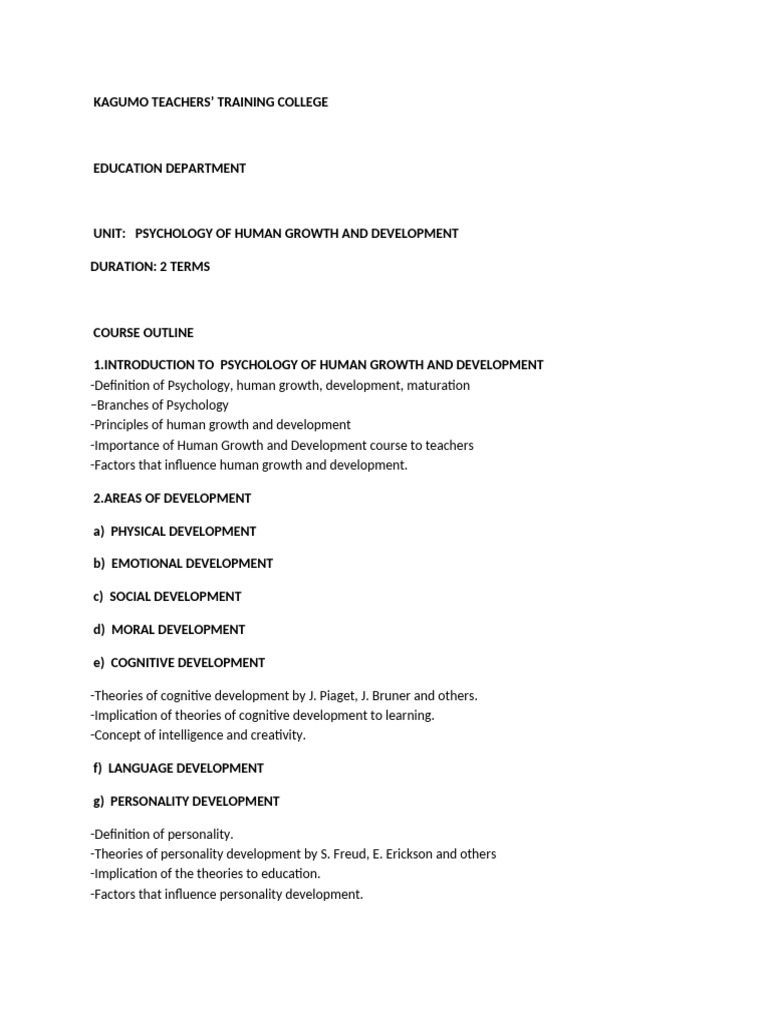 .Unit Human growth and development Draft 1_1678170356000 | PDF ...