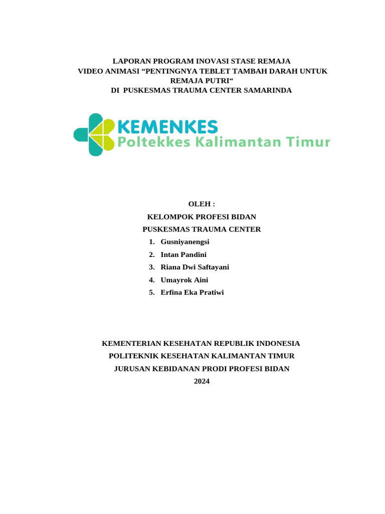 Video Animasi Pentingnya Tablet Darah | PDF