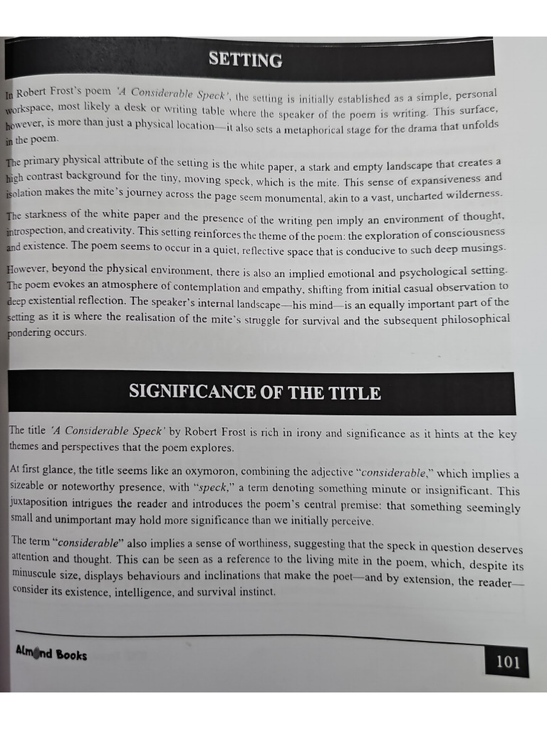 A considerable speck | PDF