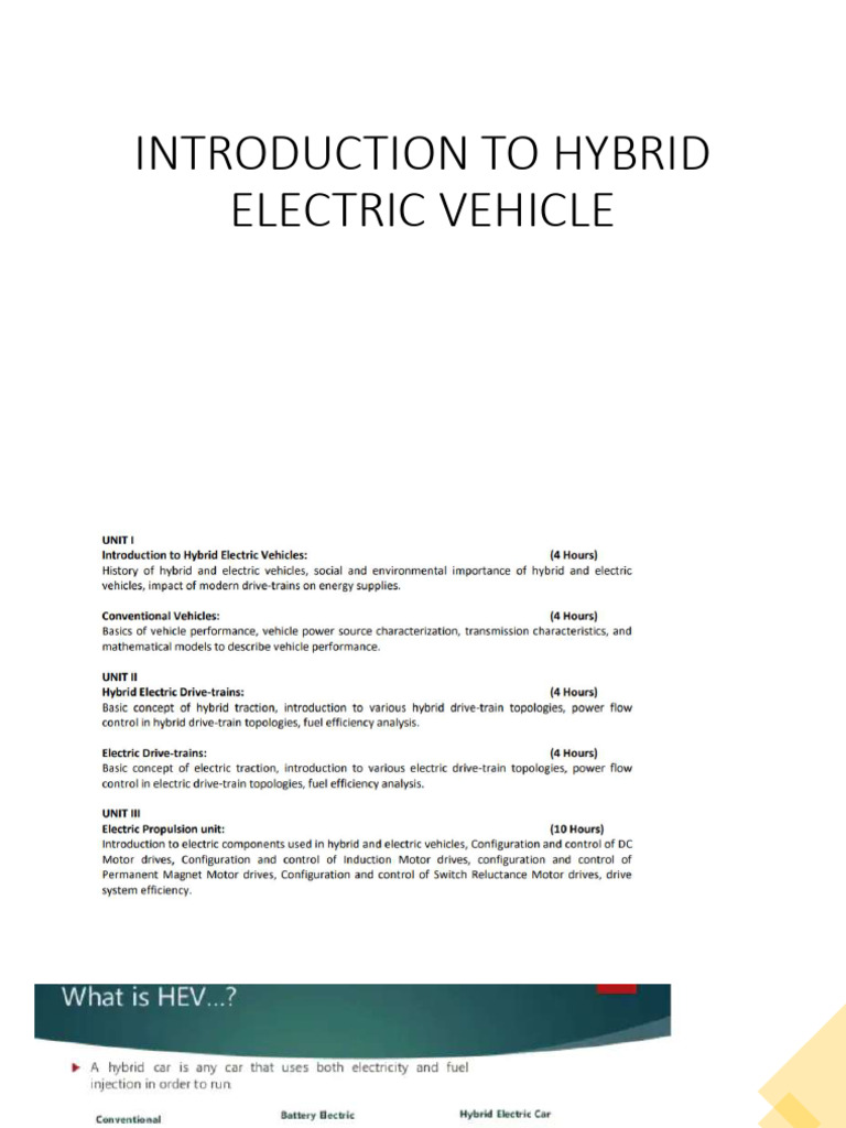 Electric Vehicle Study | PDF