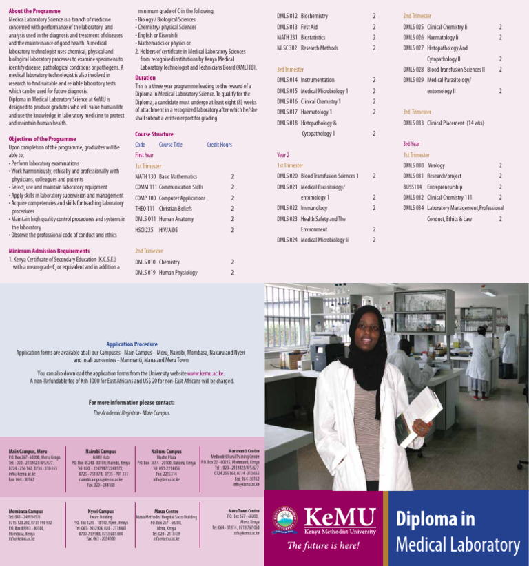Diploma in Medical Laboratory | PDF | Medical Laboratory | Clinical Medicine