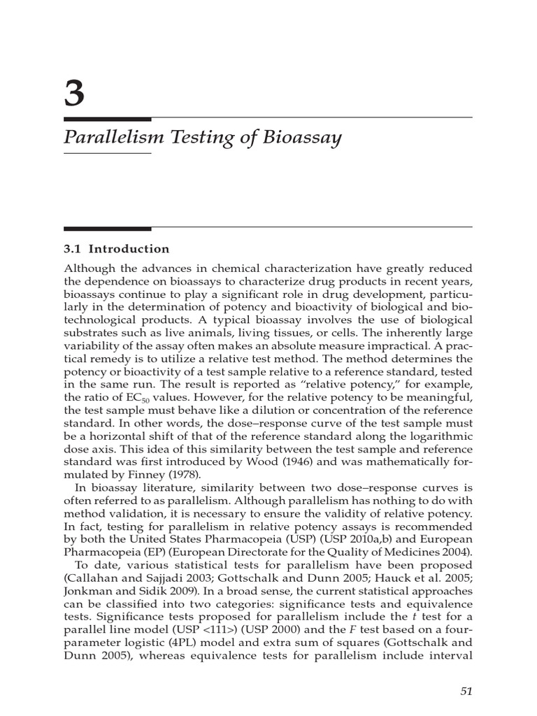 Non-Clinical Ebook-Parallelism Testing of Bioassay-1 | PDF | Receiver ...
