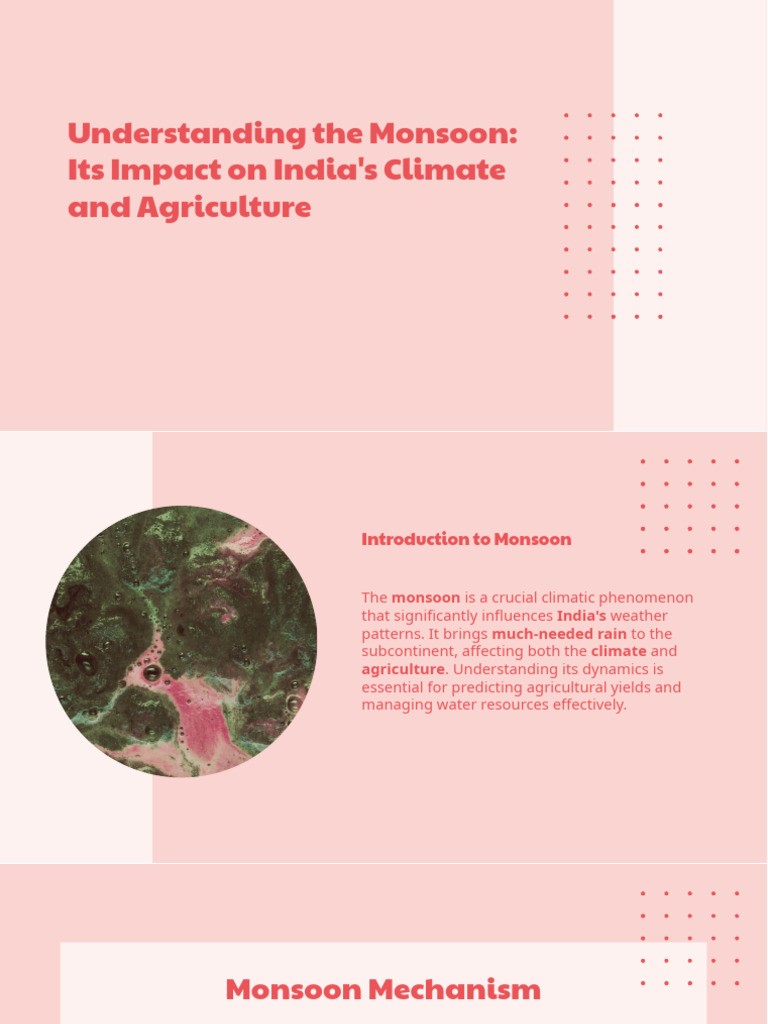 Slidesgo Understanding The Monsoon Its Impact On Indias Climate and ...