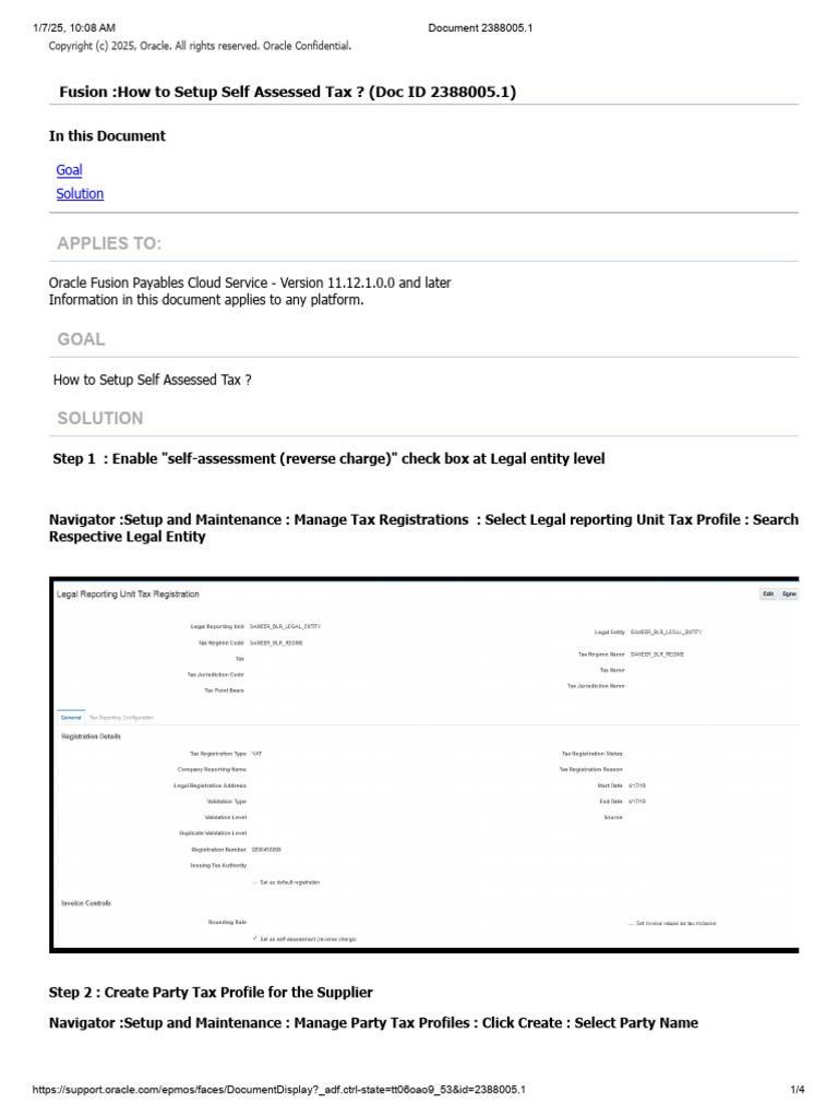 How To Setup Self Assessed Tax | PDF
