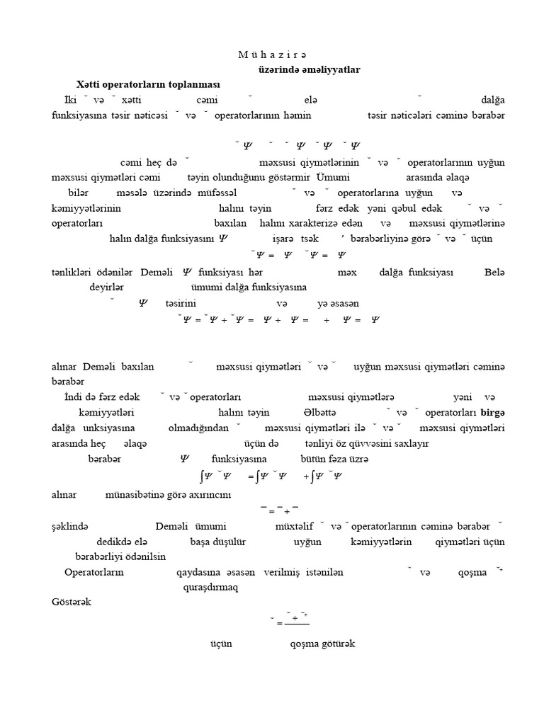 Kvant Mexanikas Muh.4 | PDF
