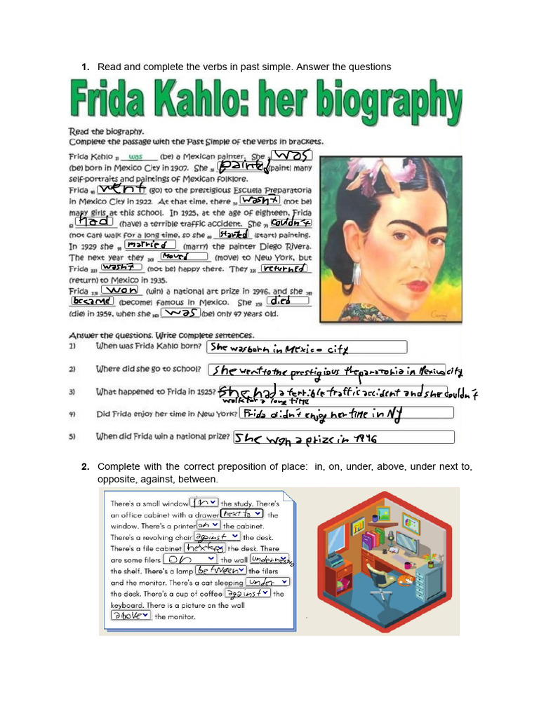 Se Editó: Homework To Practise For The Test | PDF
