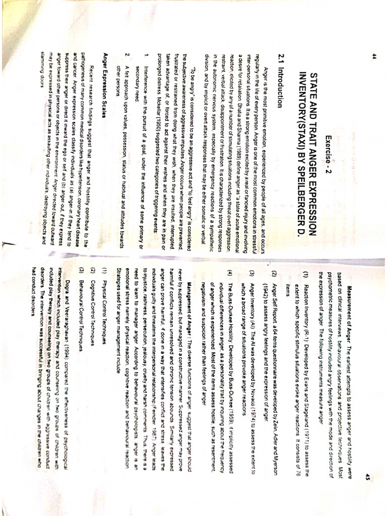 7a. State and Trait - Theory | PDF