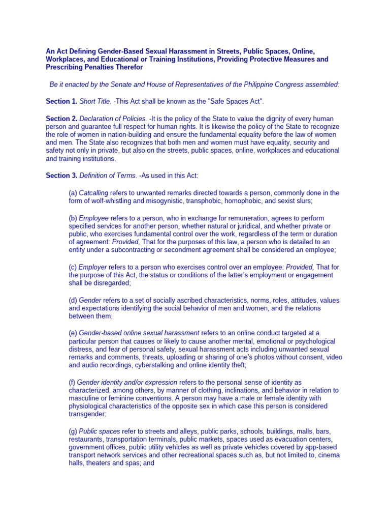 Gender Based Harassment | PDF | Harassment | Sexual Harassment