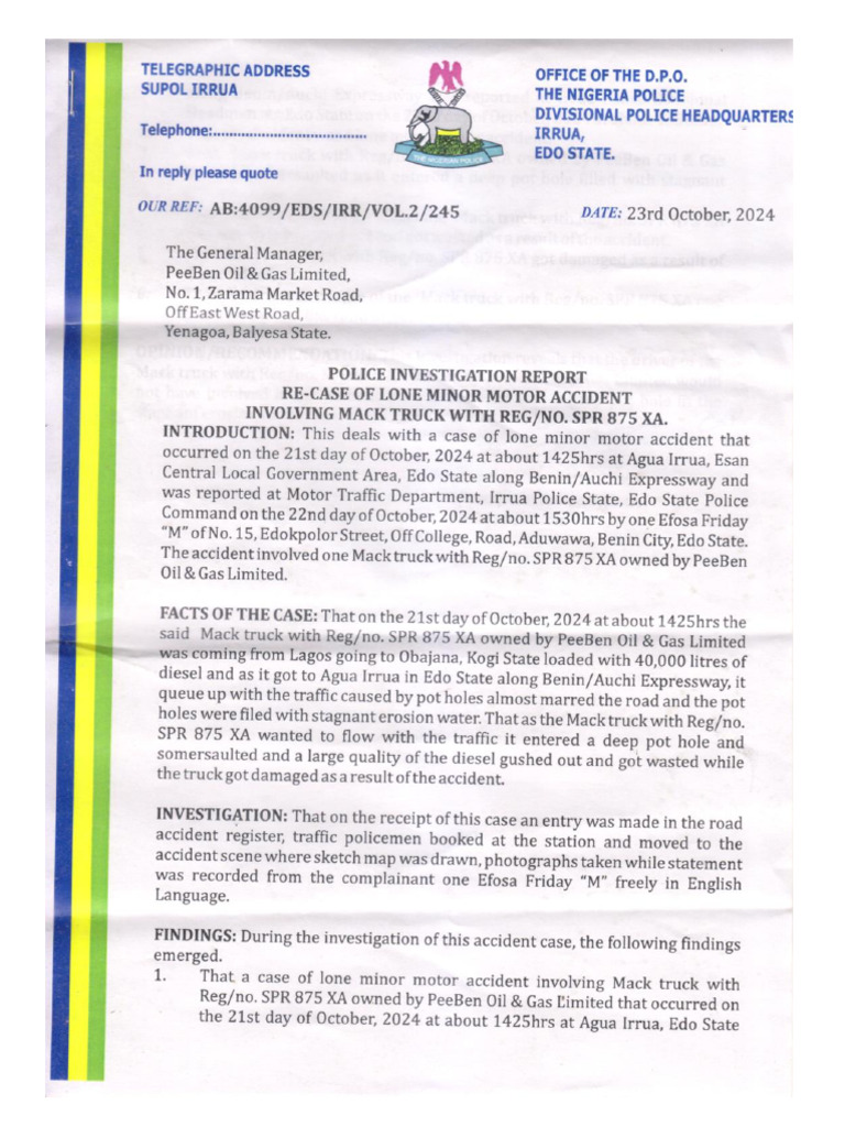 Investigation Report | PDF