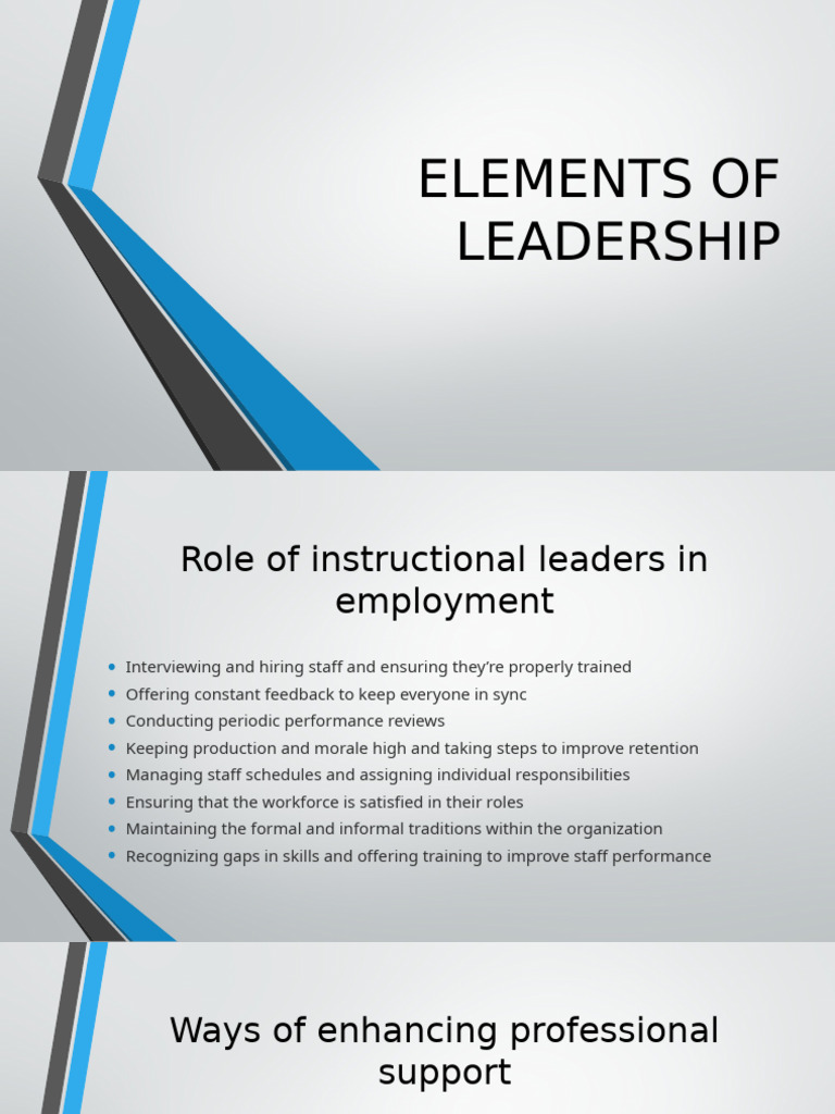 Elements of Leadership | PDF
