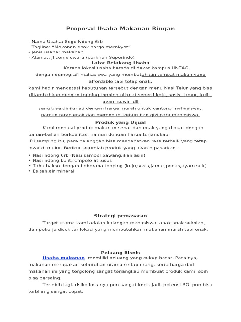 Proposal Sego Endog | PDF