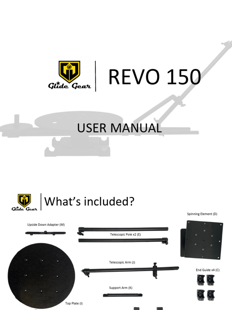 GlideGear Revo 150 Presentation | PDF | Equipment | Manufactured Goods