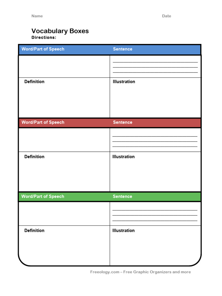 Vocabboxes 1 | PDF