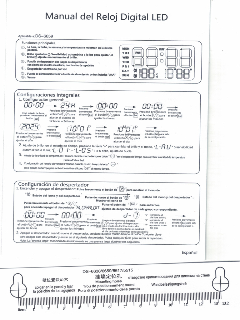 Manual Reloj Digital | PDF