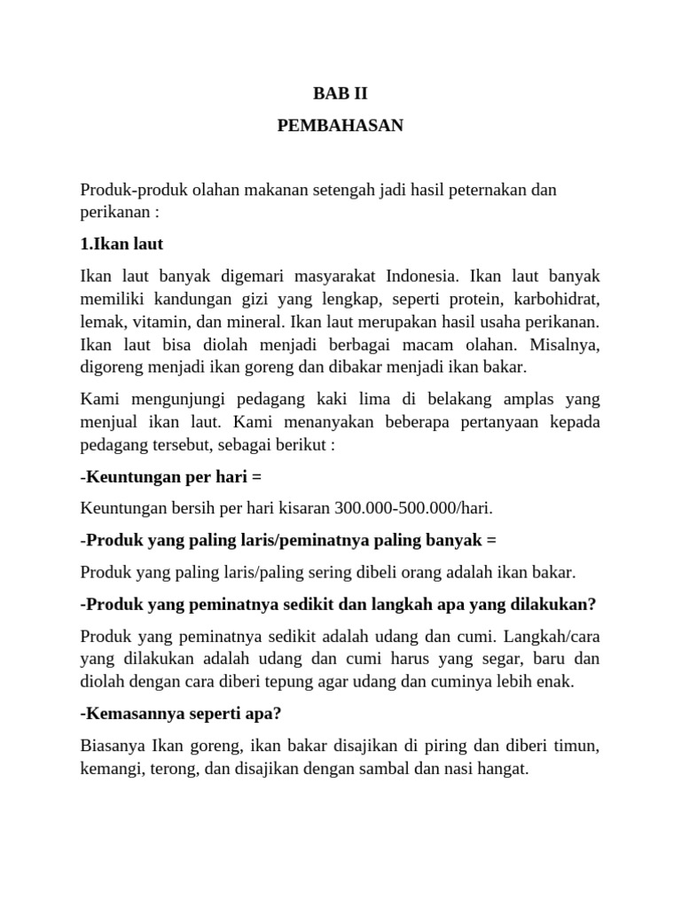 BAB II Pembahasan Prakarya | PDF