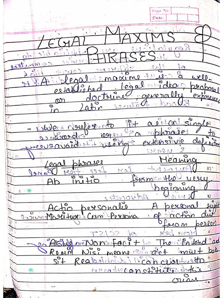 Legal maxims | PDF
