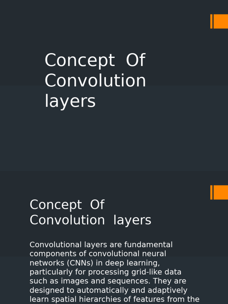 Concept of Convolution Layers | PDF