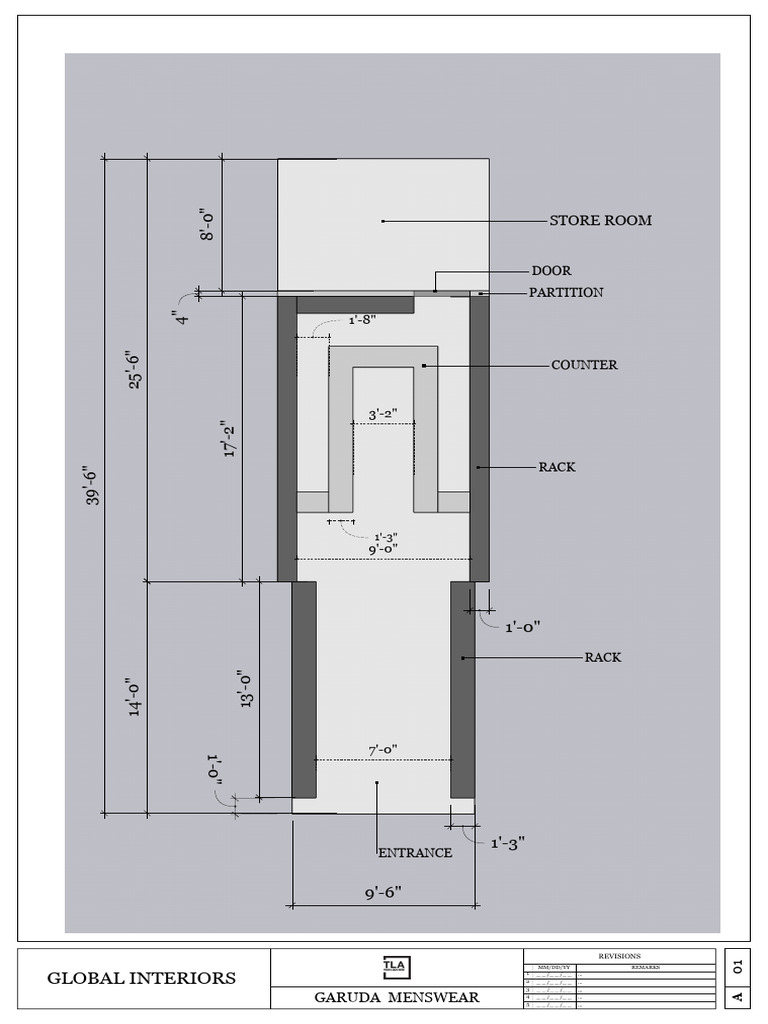 Garuda Menswear Store Layout | PDF