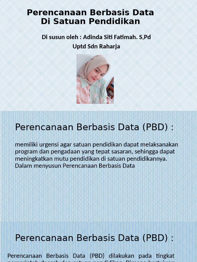 AKSI NYATA Perencanaan Berbasis Data Di Satuan Pendidikan ADINDA | PDF