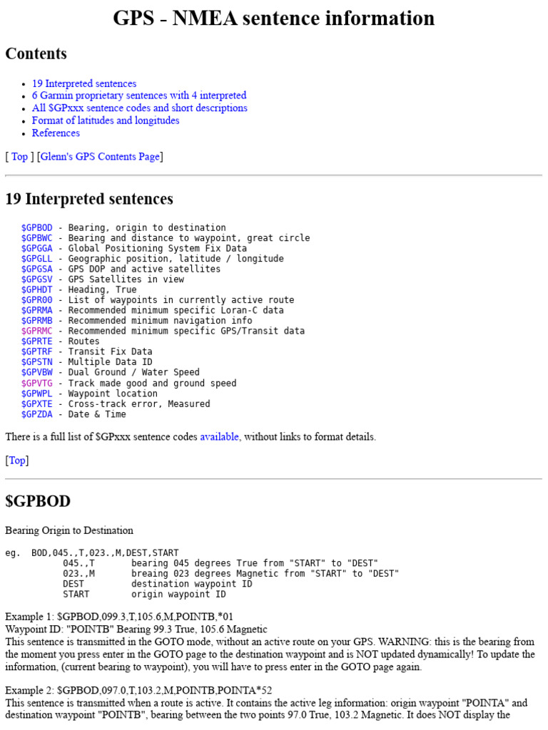 GPS - NMEA Sentence Information | PDF | Global Positioning System | Geographic Data And Information