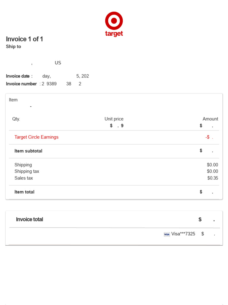 Target-Invoice | PDF