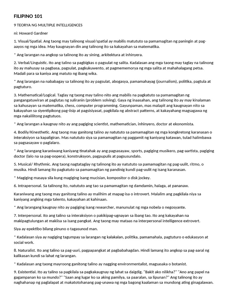 Fil-101-rebyuwer-2 | PDF