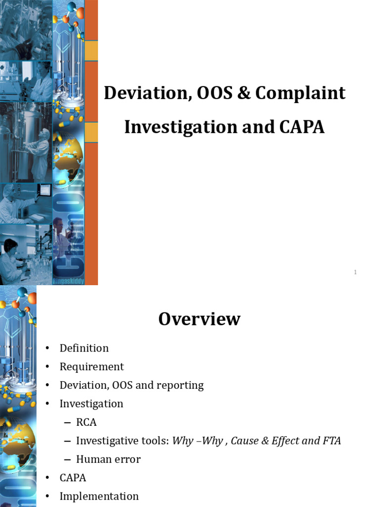 DEVIATION, OOS AND CAPA | PDF