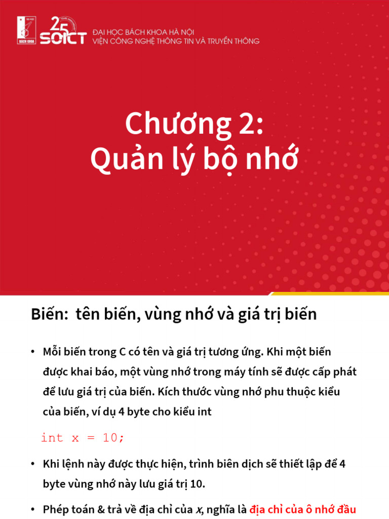 Lec2. Quan Ly Bo Nho - Ban Moi 1203 | PDF