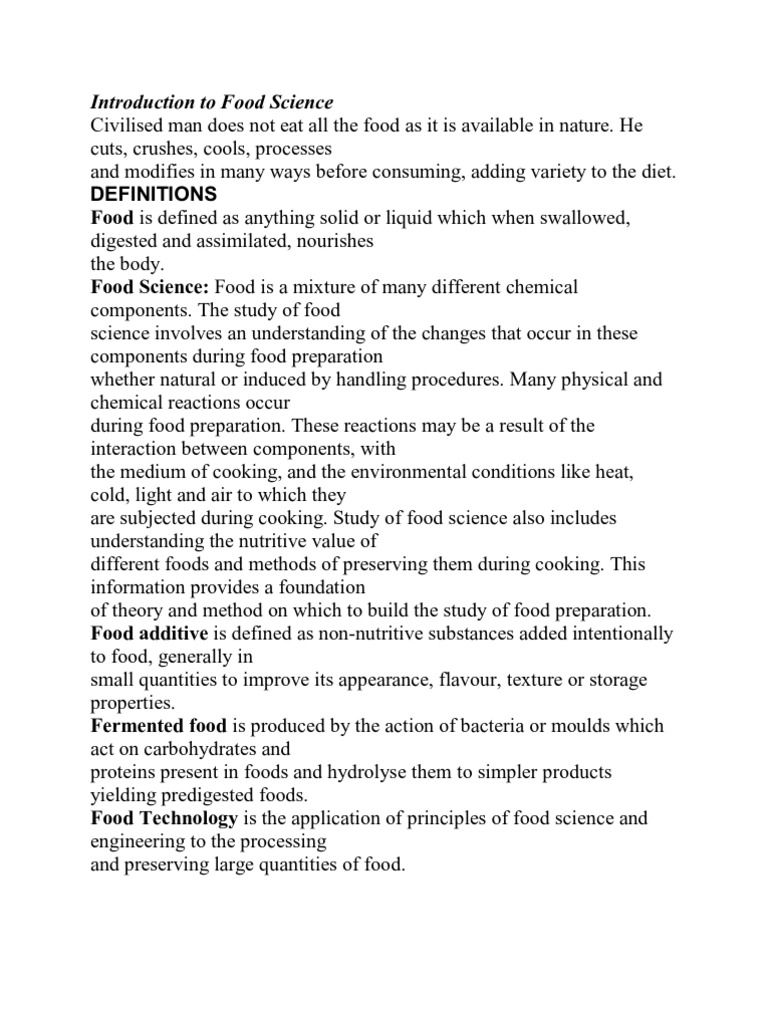 Introduction to Food Science Basics | PDF | Grilling | Pressure Cooking